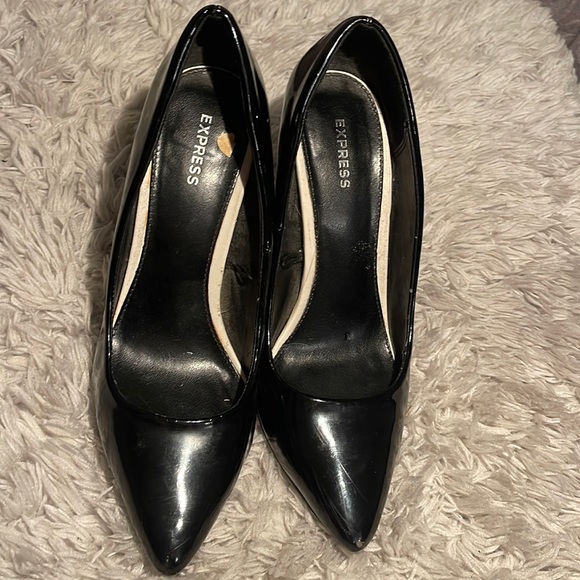Express | Shoes | Black Express Heels | Poshmark